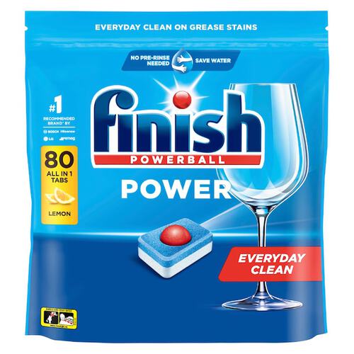 Finish Powerball Lemon Sparkle Tablets Pk80 (4) - Impact