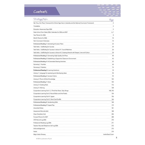 ITC Teacher's Planner 2026 Early Years of Learning (F-2) - Wire Bound ...