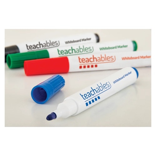 Teachables Whiteboard Markers Bullet Assorted - Pack of 4 - Impact