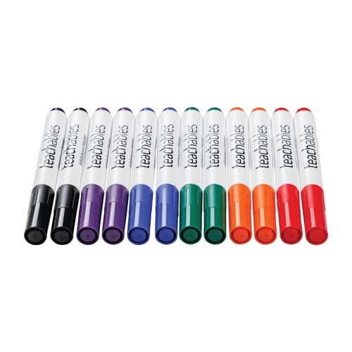 Teachables Whiteboard Markers Chisel - Pack of 12 Assorted - Impact