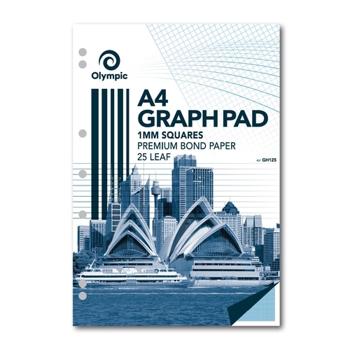 Protext Exercise Graph Book 8mm 64p A4 - Impact