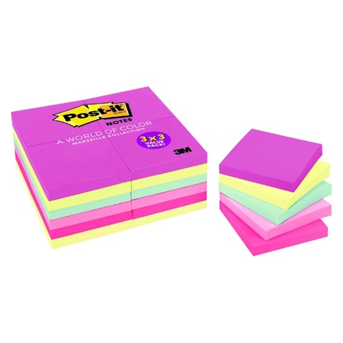 Post-It Notes 654 76x76mm Yellow - Sold Each - Impact