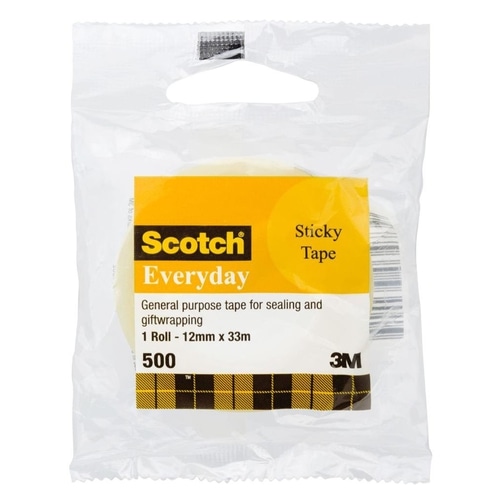 Scotch Everyday 500 Sticky Tape - 18mm x 33m - Impact